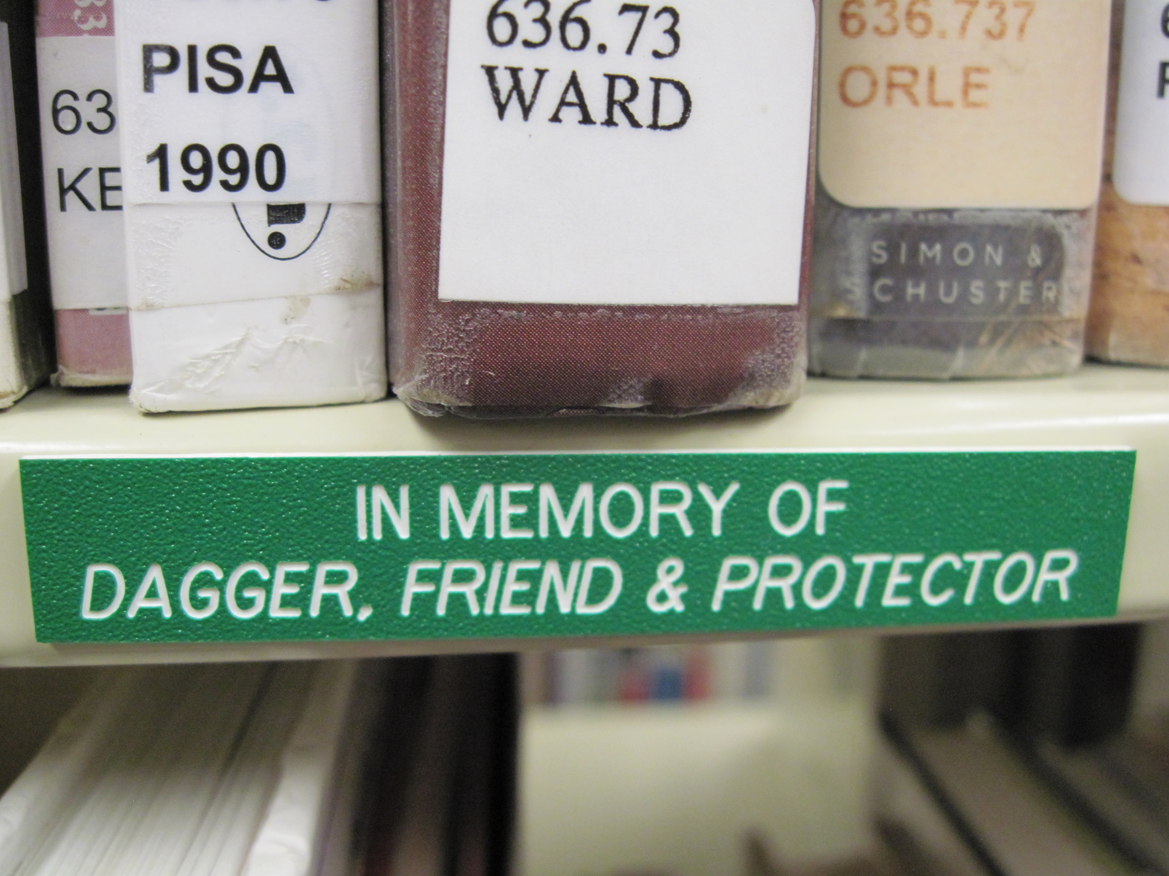 Adopt a Shelf tag | Fern Ridge Library Foundation